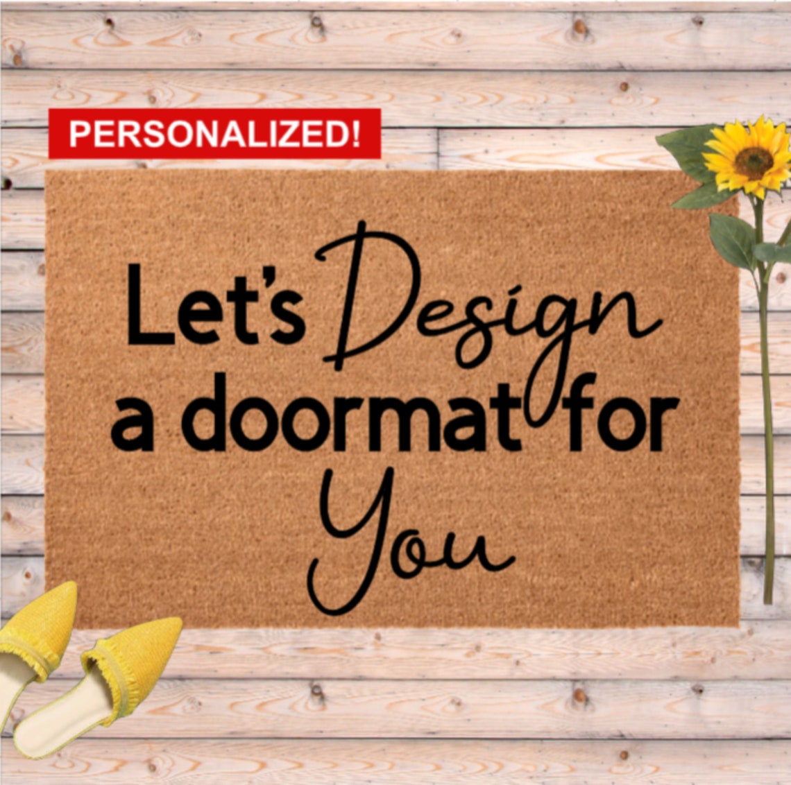Create Your Own Custom Door Mat, Personalized Business Logo Doormat ...