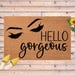 Welcome Mat Script, Welcome Doormat, Custom Painted Doormat, Outdoor ...