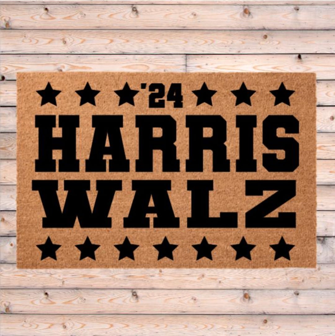Kamala Harris Tim Walz 2024 Doormat, Kamala for President '24 Door mat ...