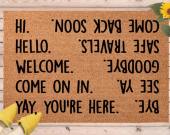 You Say Goodbye I Say Hello Doormat Beatles Inspired Doormat - Etsy