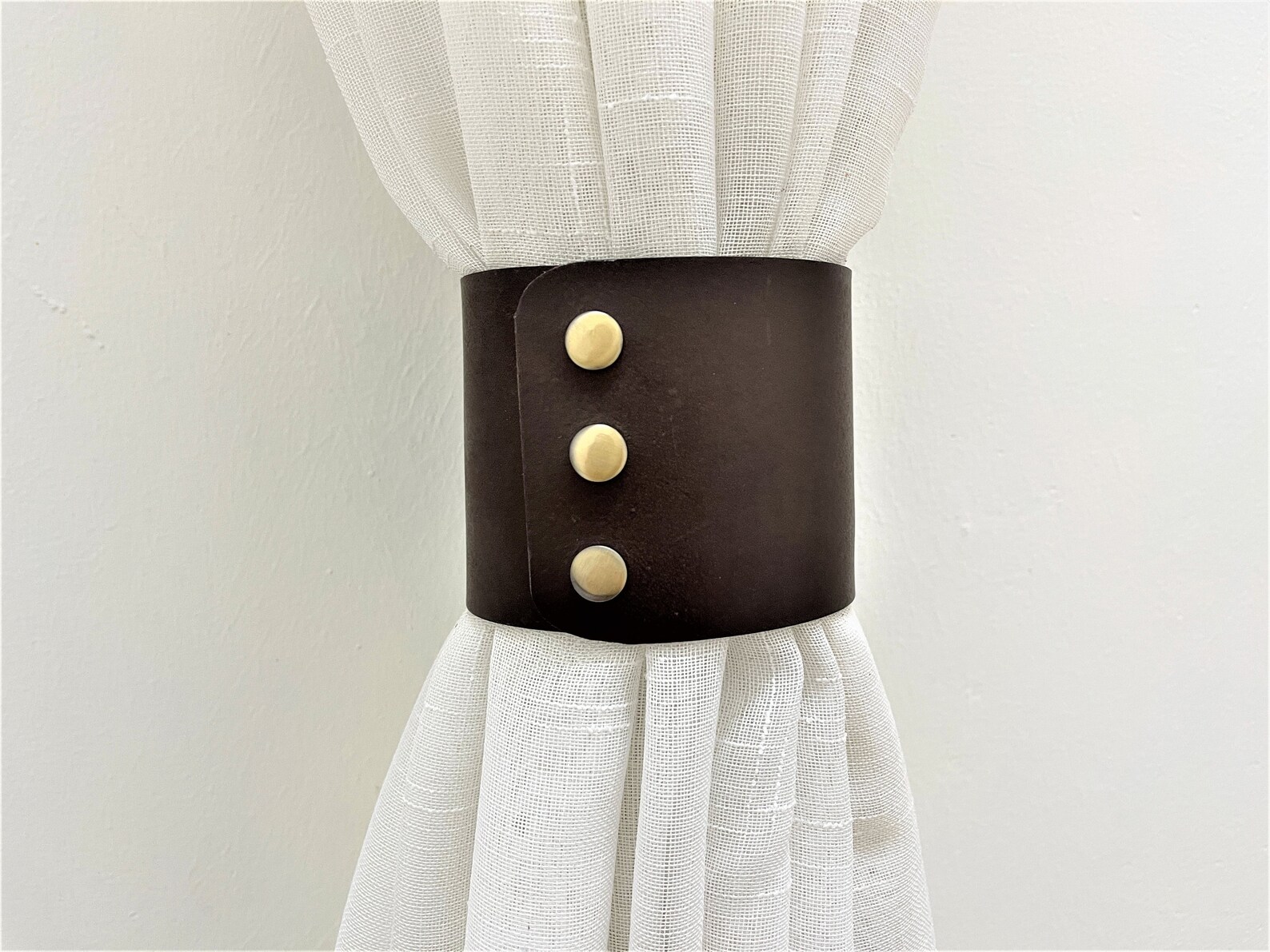 Modern Decor Minimalist Leather Curtain Tie-back Elegant Window ...