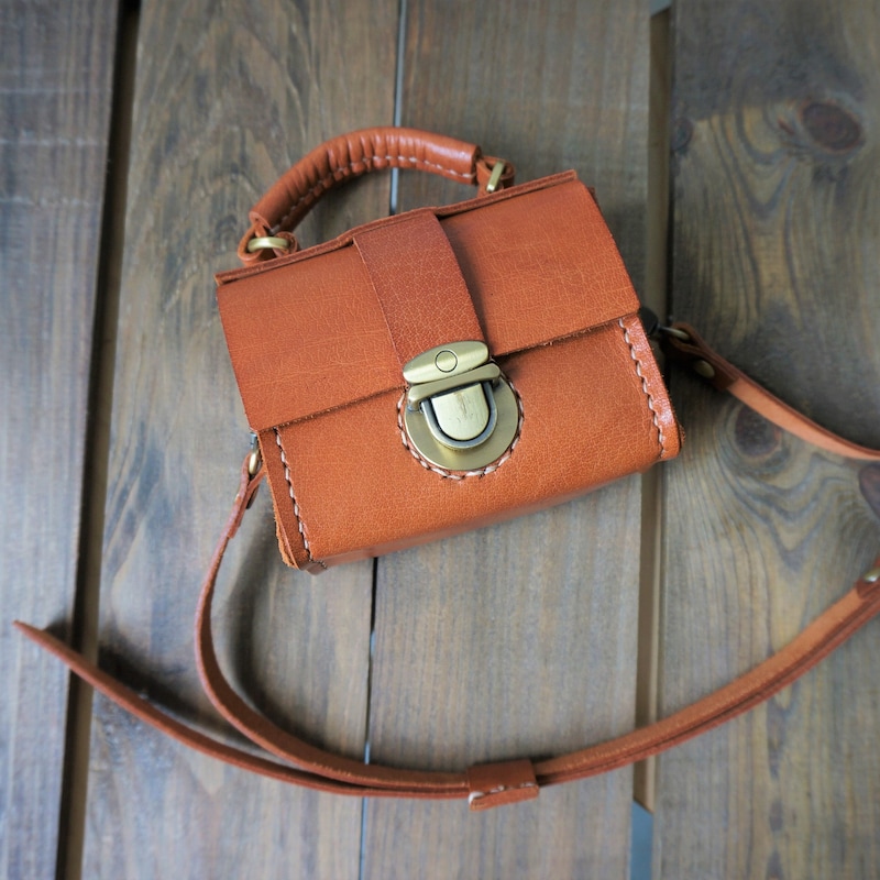 Mini Leather Bag - Etsy