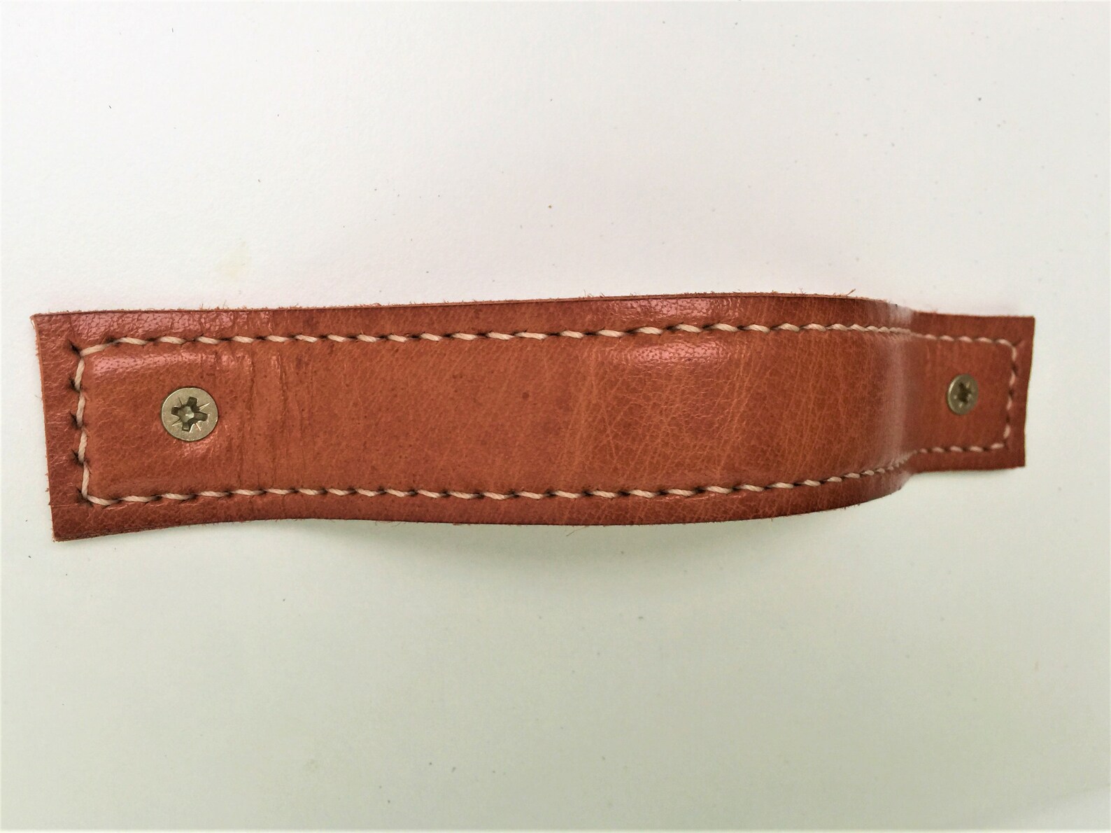 Leather Drawer Pull // Leather Handle // Leather Pull // - Etsy