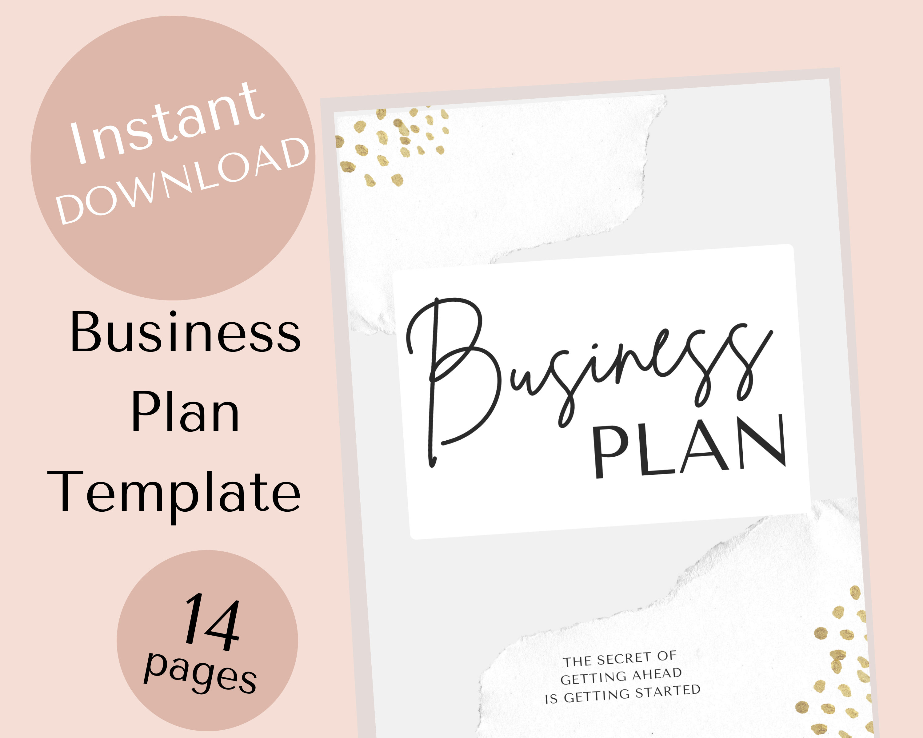 Business Plan Template PDF, Printable Business Plan, Small Business ...