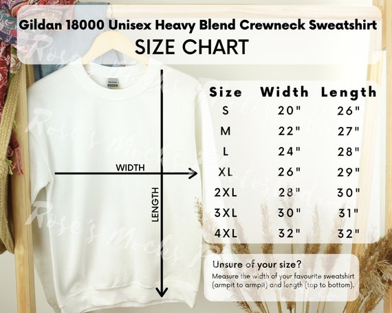 Gildan 18000 Blue Grey Light Sport Grey Unique Size Charts by Odd Mock Studio Gildan 18000 ...