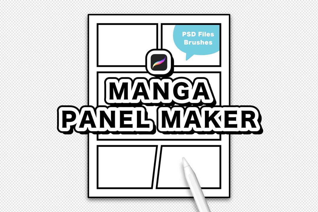 Procreate Manga Panel Maker - Comic Frames Layout Kit - Etsy