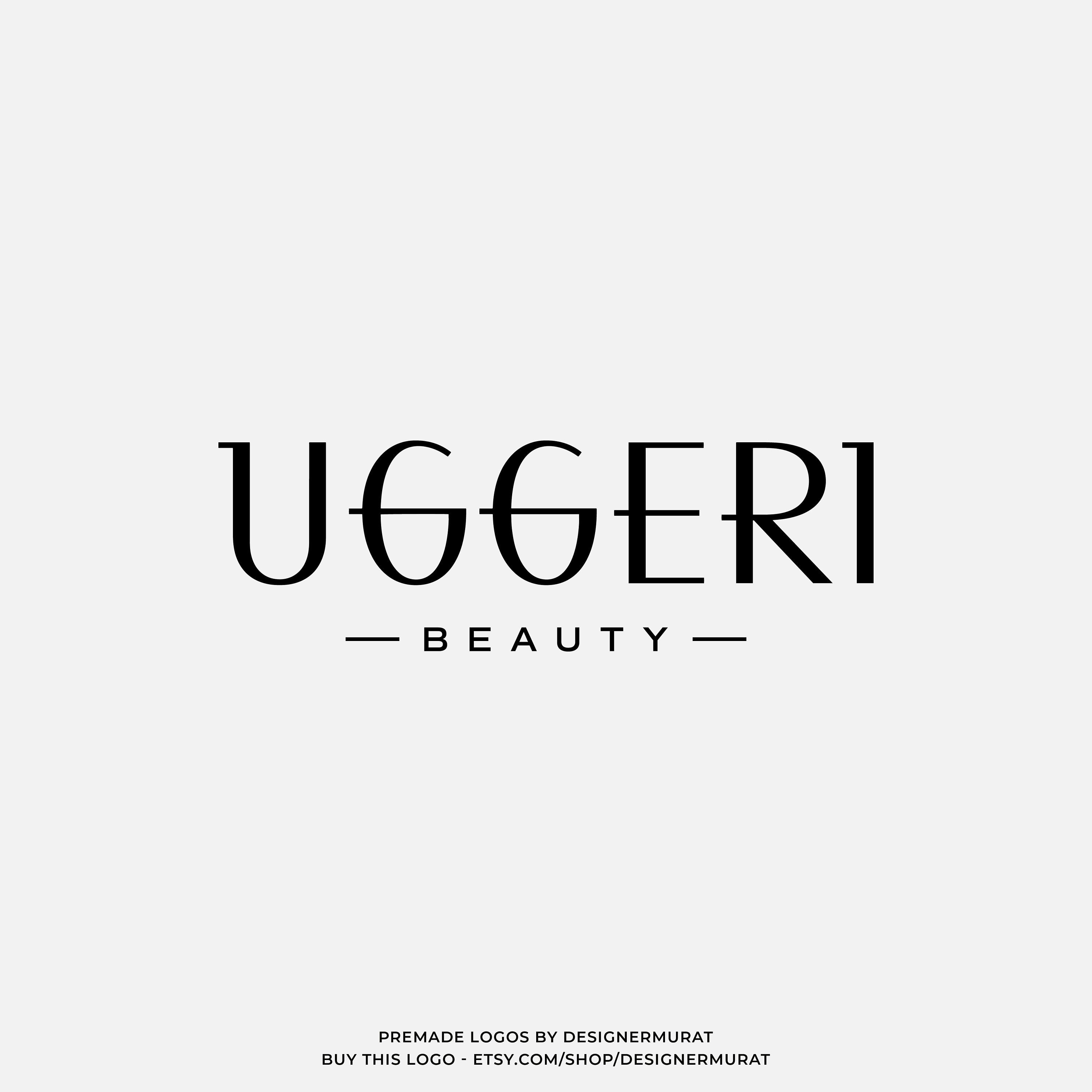 Premade Minimalist Wordmark Logo Design Custom Text Logo - Etsy