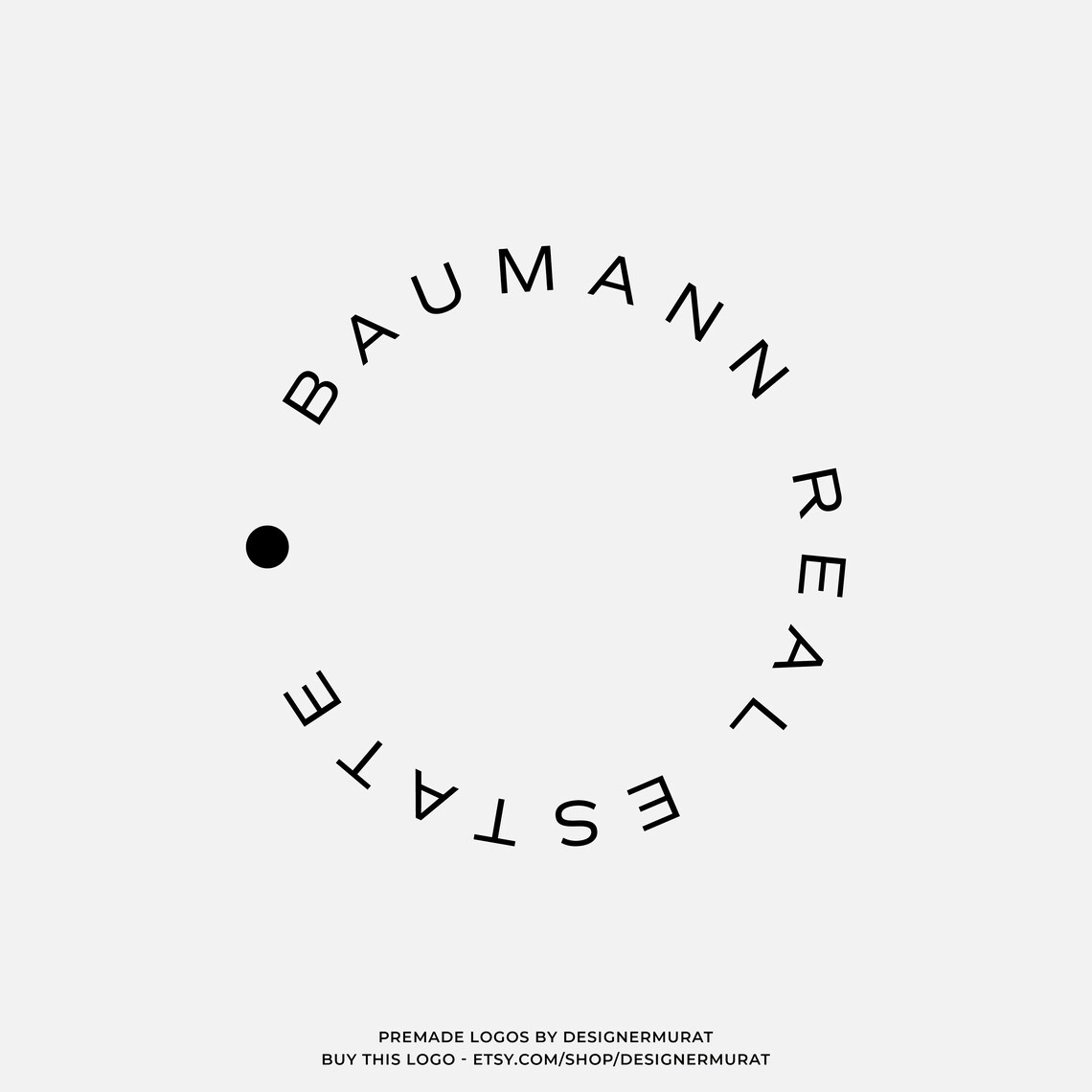 Premade Circle Realtor Logo Design Custom Watermark Logo | Etsy