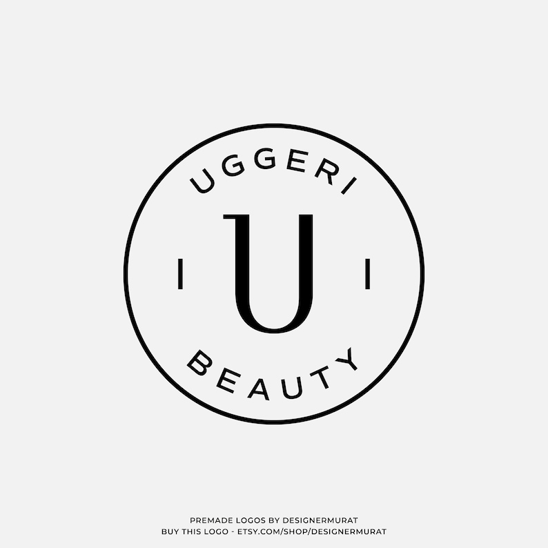 Premade Minimalist Wordmark Logo Design Custom Text Logo - Etsy