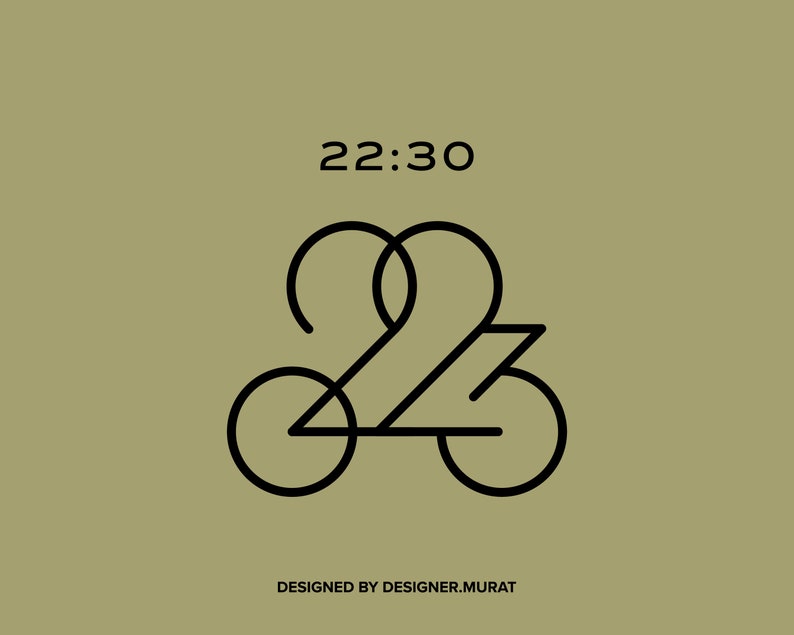 Custom Number Logo Date Tattoo Design Wedding Date Monogram - Etsy