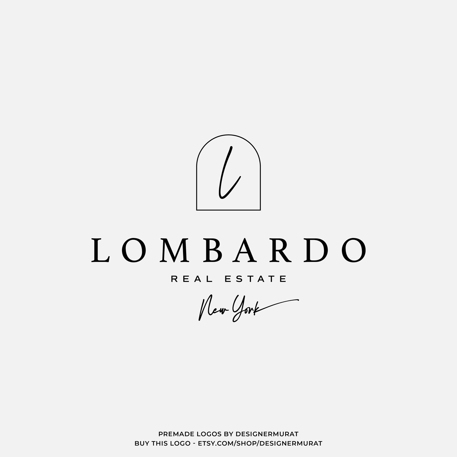 Premade Modern Monogram Real Estate Logo Design Custom - Etsy