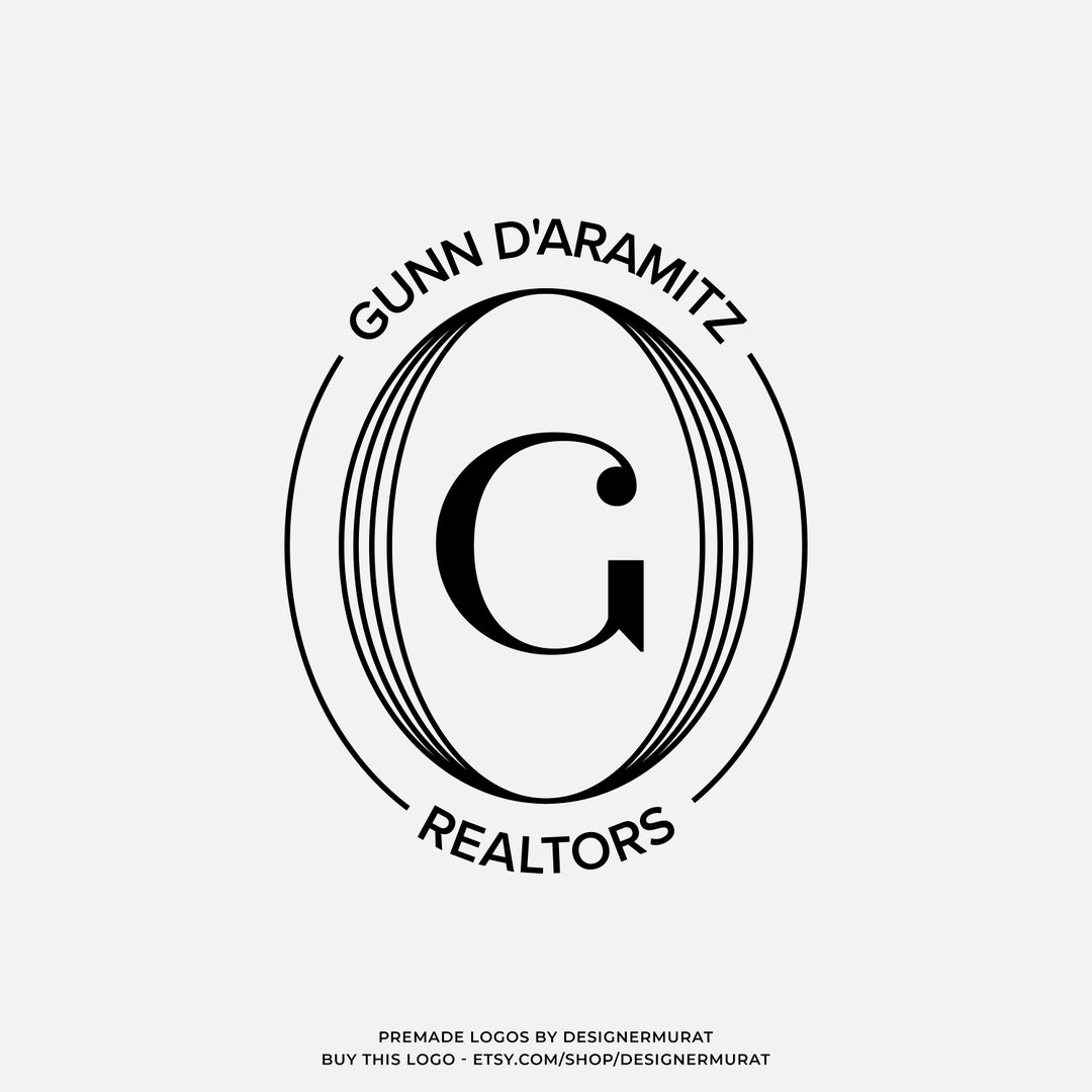 Premade Minimal Circle Logo Design, Custom Fashion Boutique Monogram ...