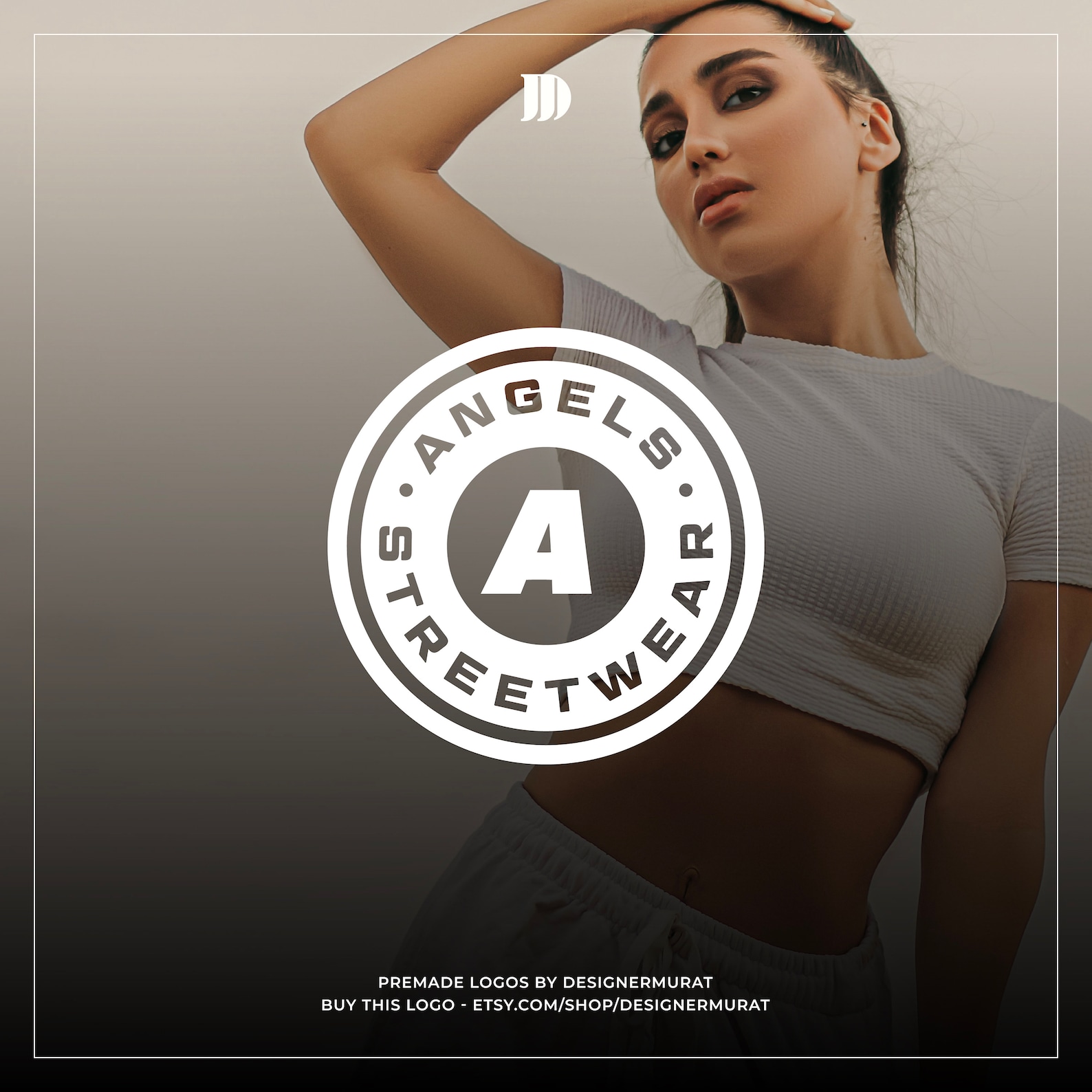Premade Bold Minimalist Streetwear Logo Design Custom Etsy