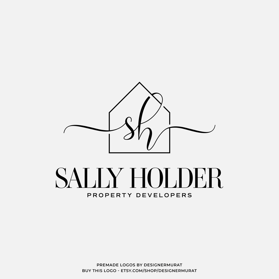 Premade Real Estate Signature Custom Logo Design Template, Handwritten ...