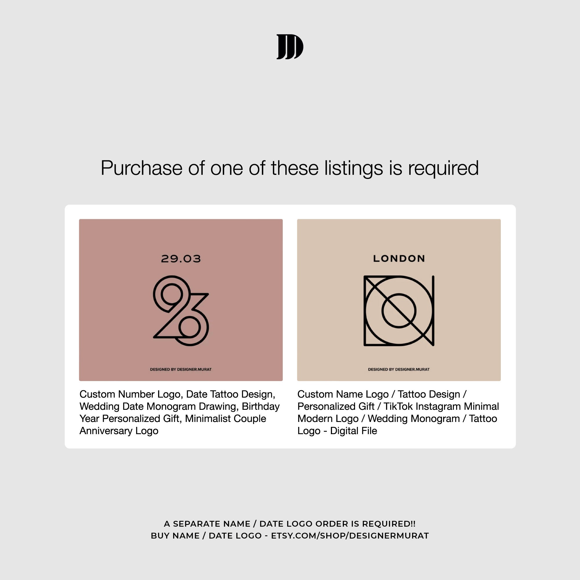 Process Video Add-on for Name Logo and Date / Number Logo Design ...