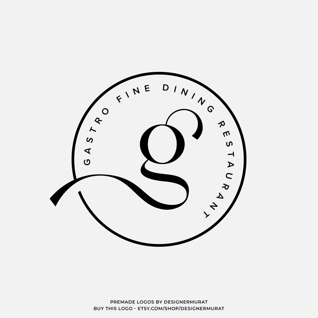 Premade Circular Monogram Stamp Logo Design Template, Watermark ...