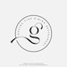 Premade Circular Monogram Stamp Logo Design Template, Watermark ...
