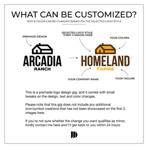 Premade Modern Ranch Logo Design Template Custom Farm Logo | Etsy