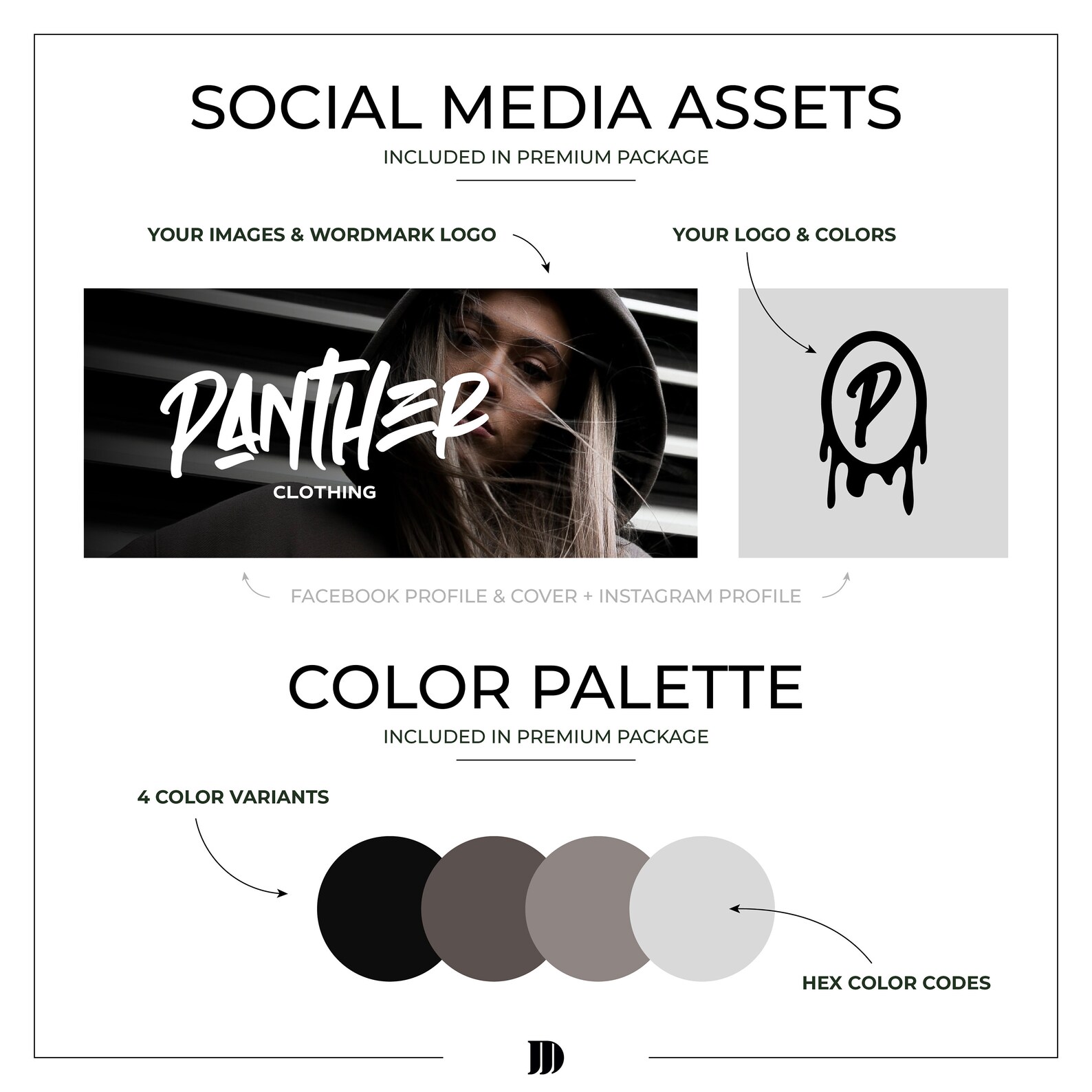 Premade Modern Fashion Clothing Logo Design Custom Urban - Etsy