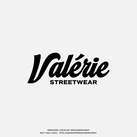 Premade Minimalist Handwritten Logo Design Urban Streetwear - Etsy