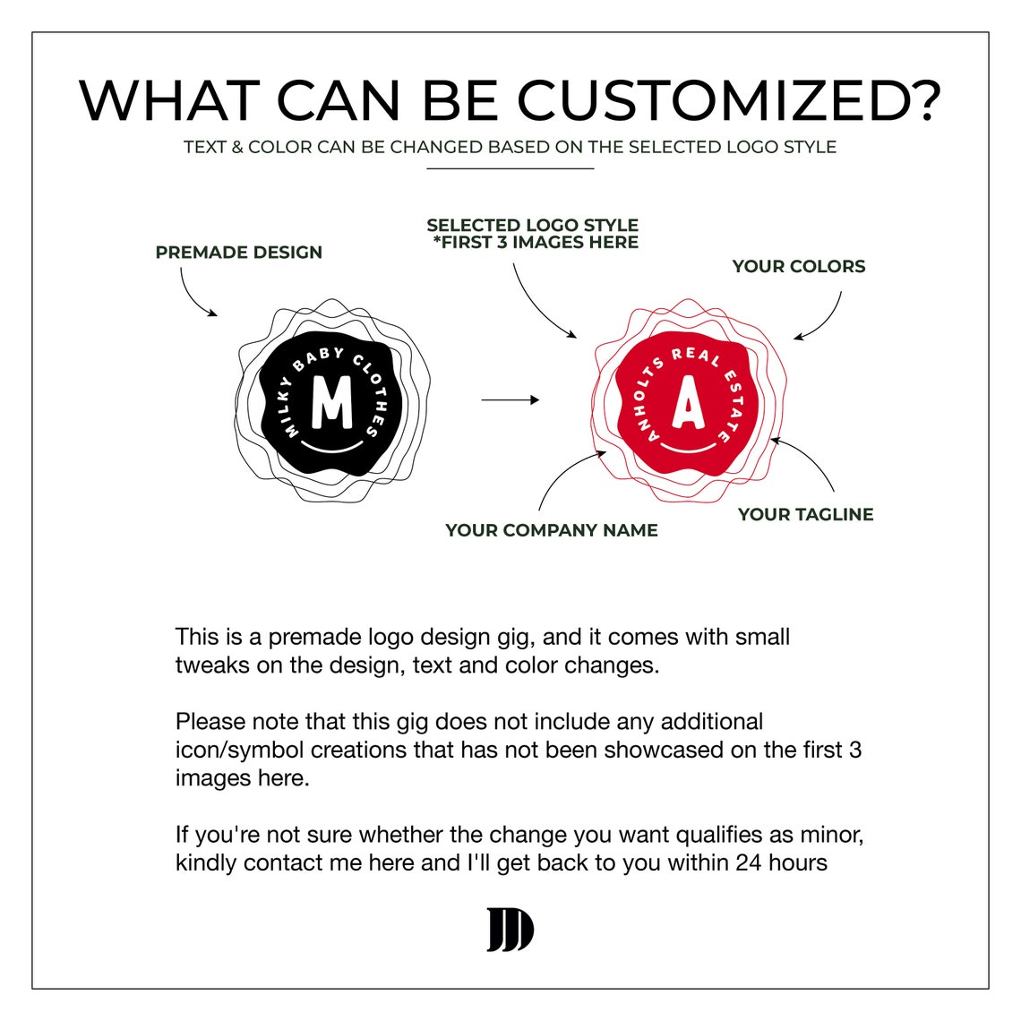 Premade Cartoonish Modern Logo Design Custom Childish Logo - Etsy