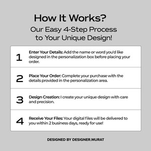 Custom Name Logo Tattoo Design, Personalized Gift, Tiktok Minimalist ...