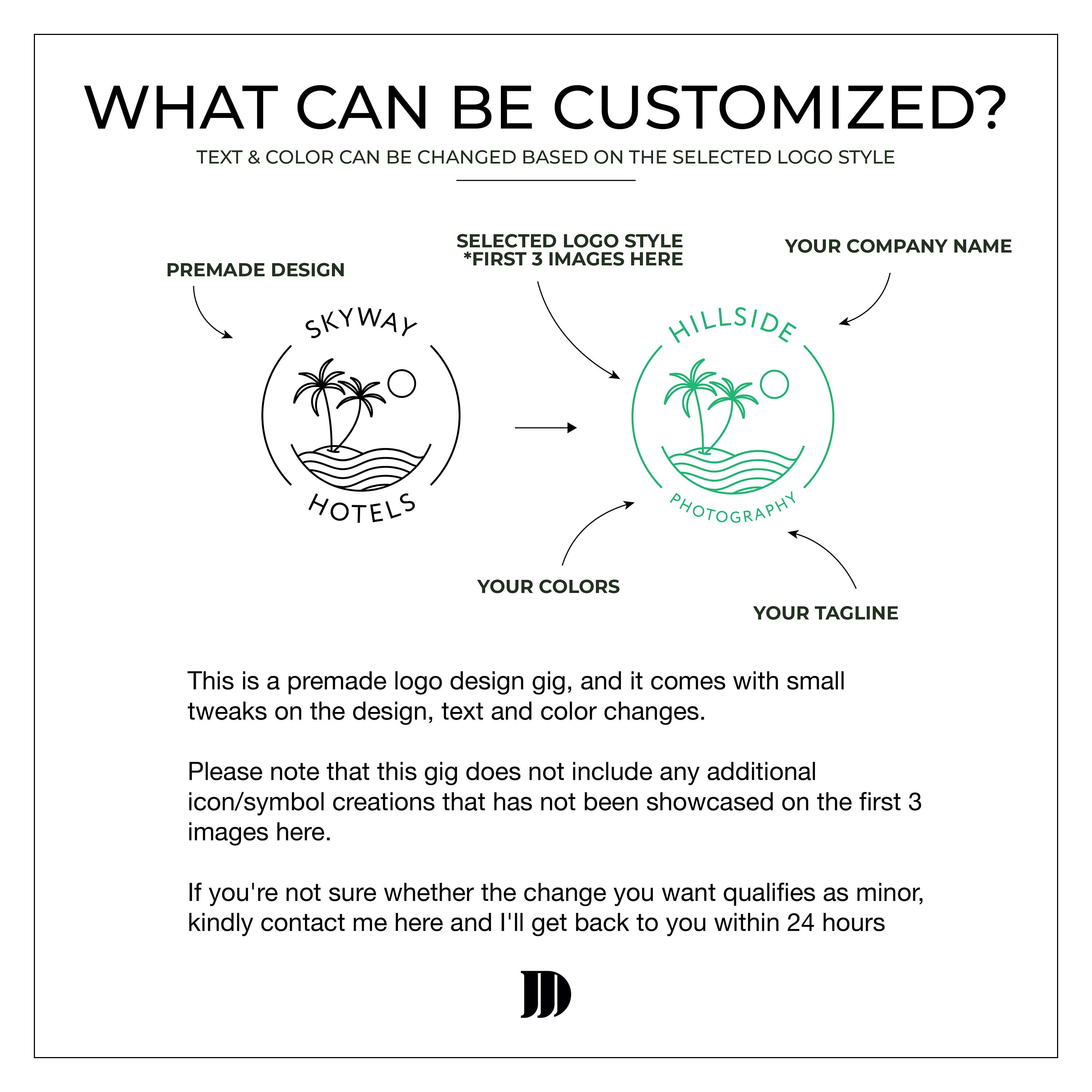 Premade Minimalist Hotel Business Logo Design Template Modern - Etsy