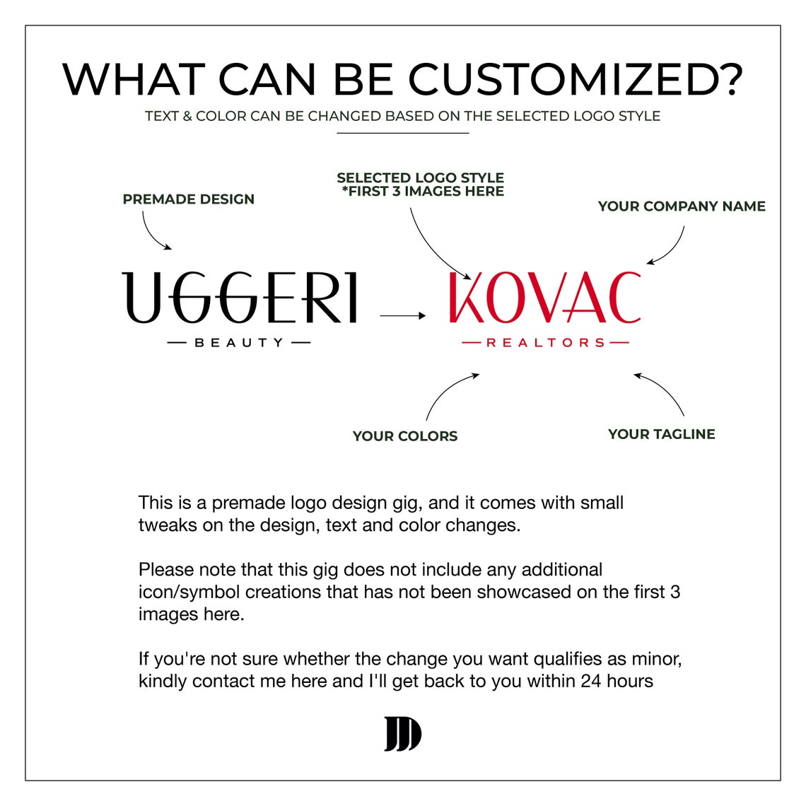 Premade Minimalist Wordmark Logo Design Custom Text Logo - Etsy