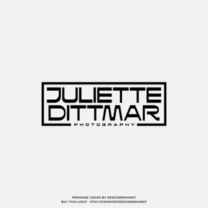 Premade Modern Photographer Monogram Logo Design, Custom Letter ...