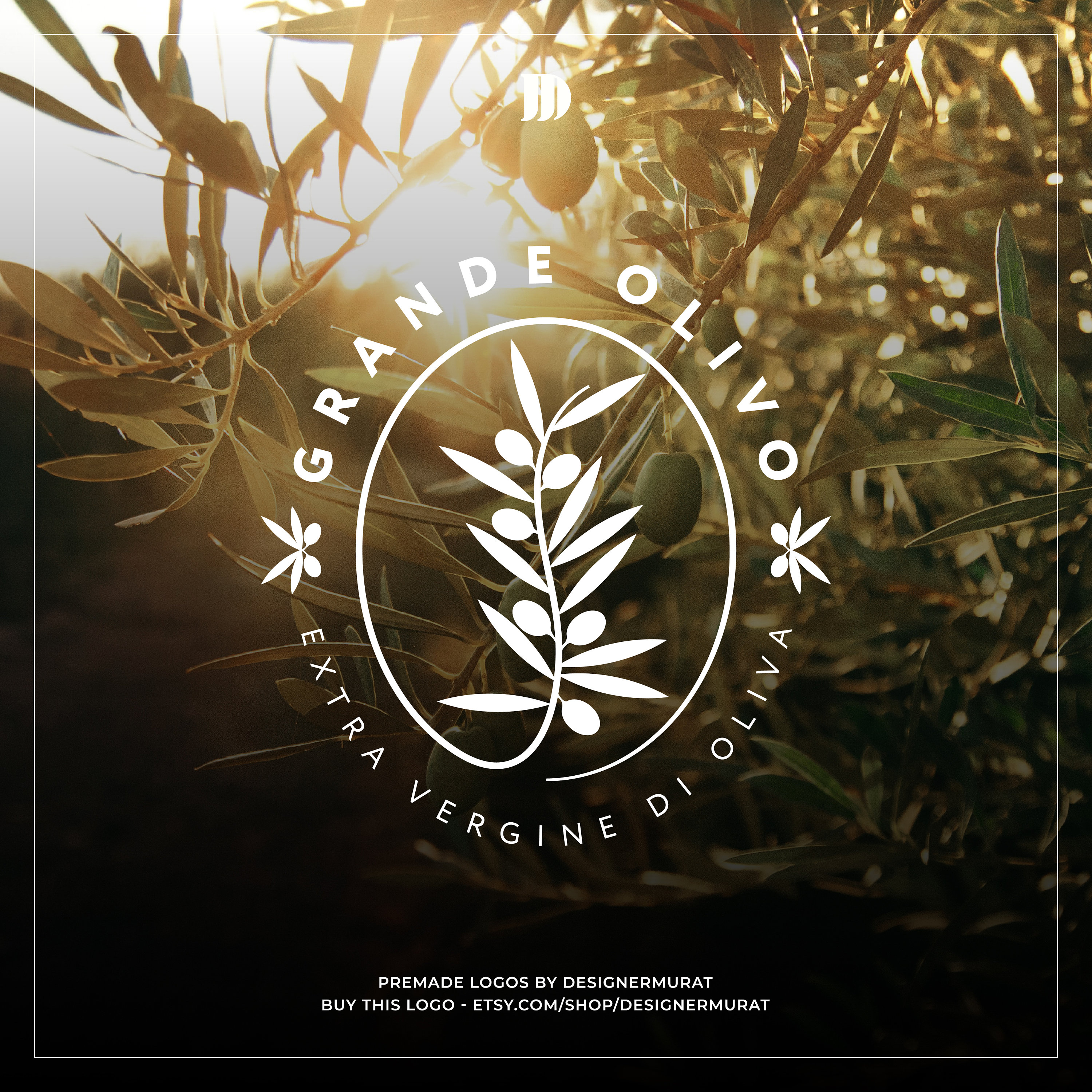 Premade Circle Olive Tree Logo Design Template Natural Olive - Etsy