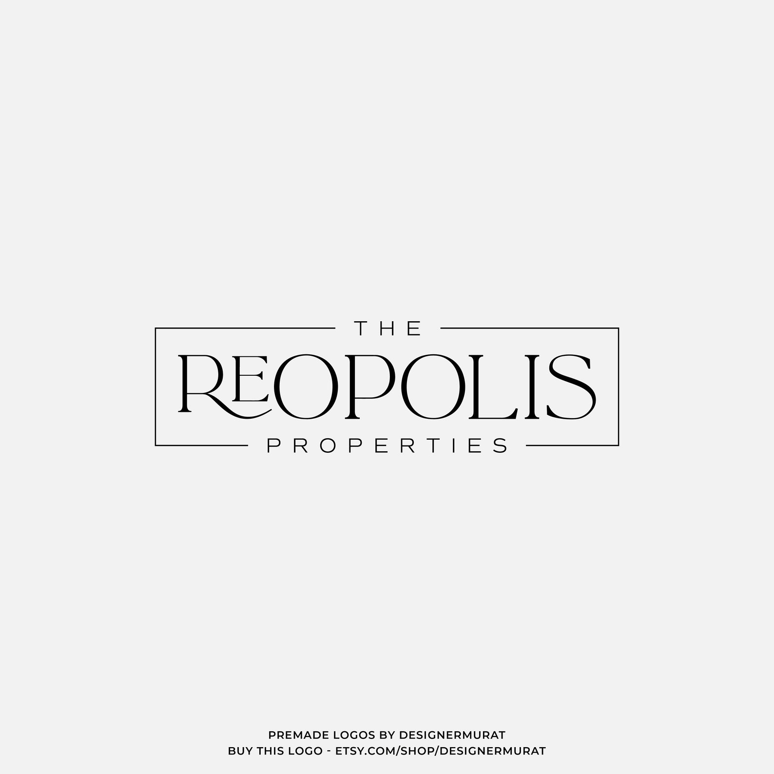 Premade Modern Wordmark Logo Design Real Estate Broker Logo | Etsy