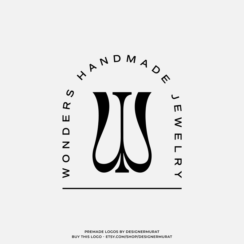 Premade Boho Chic Fashion Boutique Logo Design, Custom Feminine ...