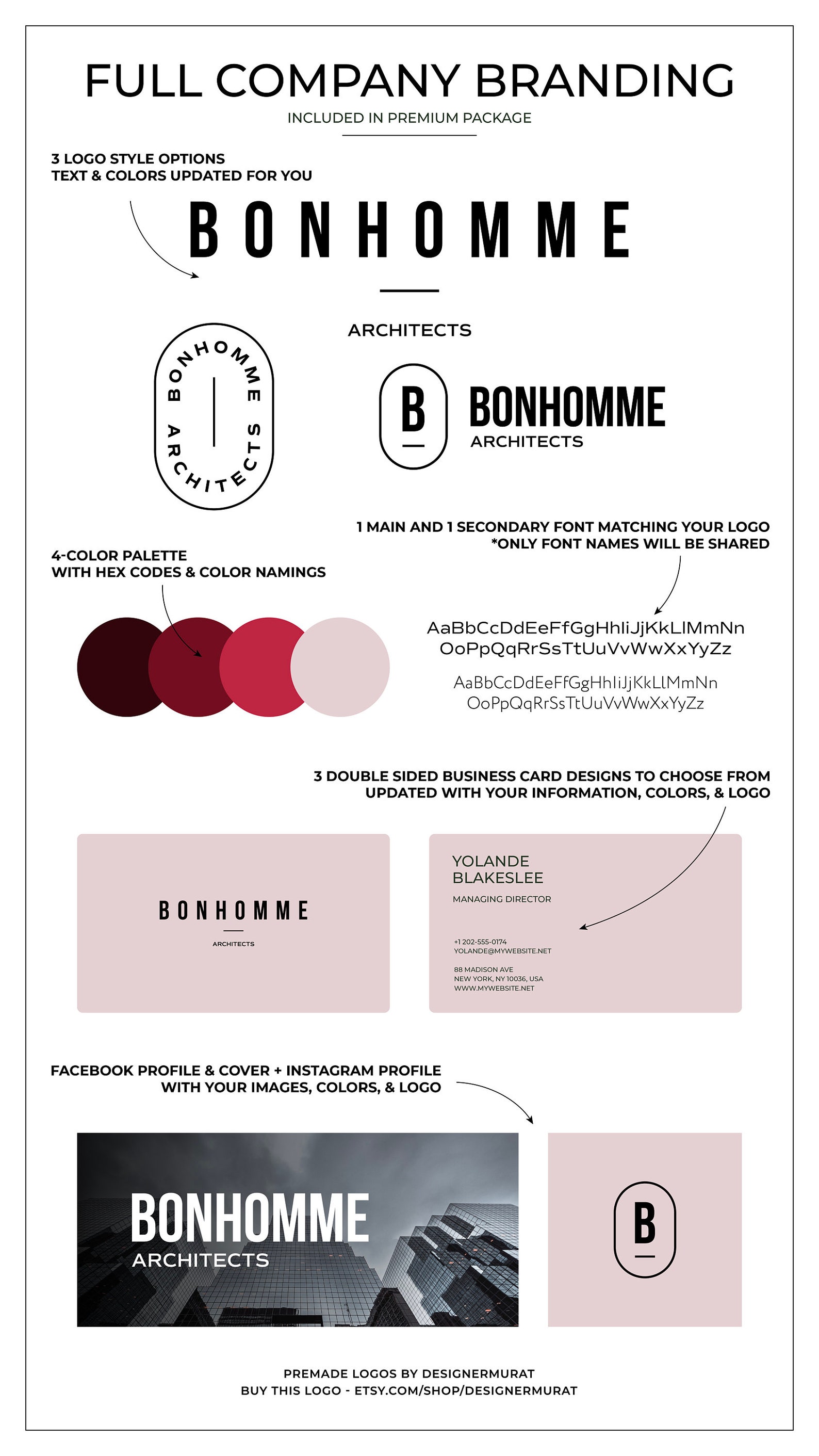 Premade Circle Realtor Logo Design Custom Oval Real Estate | Etsy