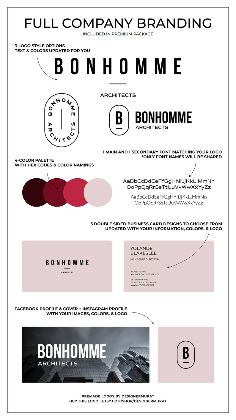 Premade Circle Realtor Logo Design Custom Oval Real Estate | Etsy