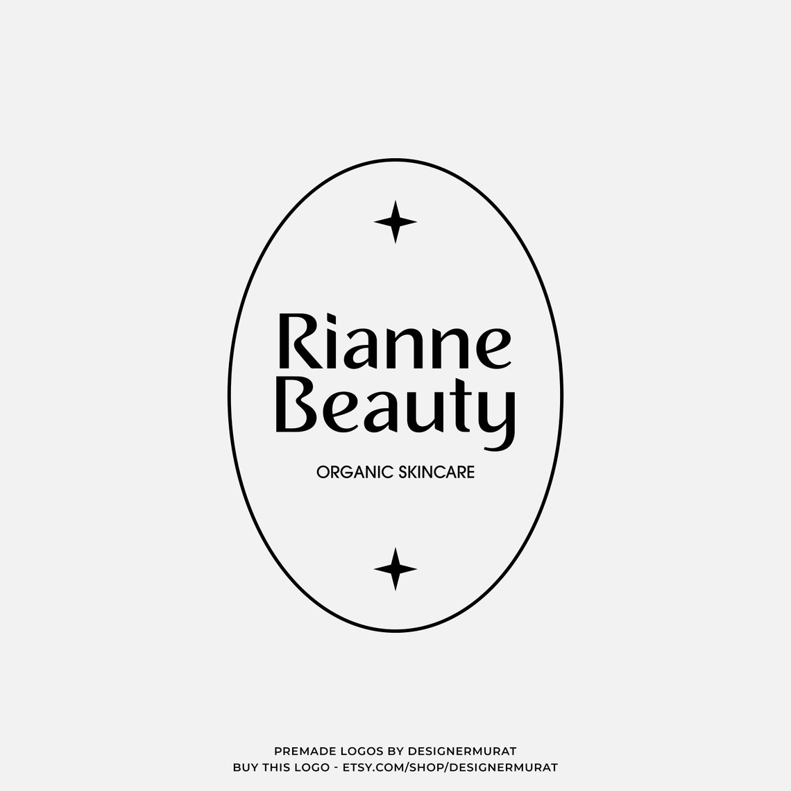 Premade Minimalist Text Beauty Salon Logo Design Custom | Etsy