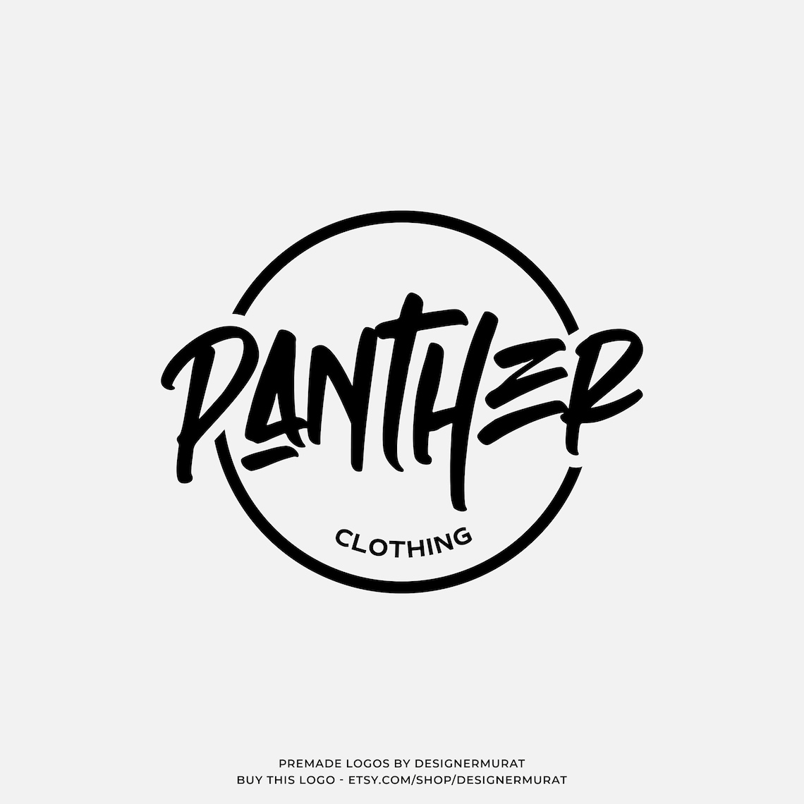 Premade Professional Clothing Circle Logo Design Custom Bold - Etsy