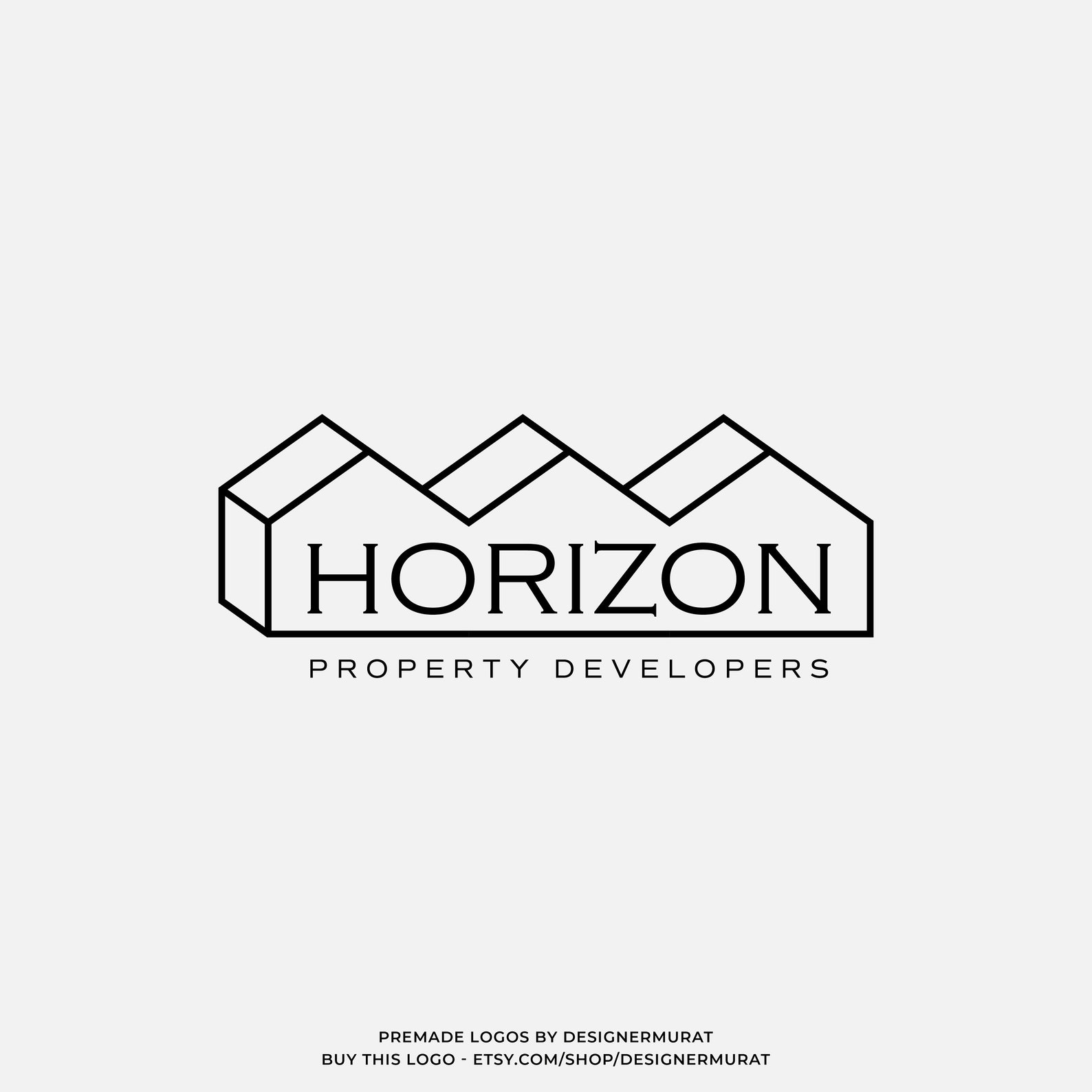 Premade Minimalist Real Estate Logo Design Custom House Logo - Etsy