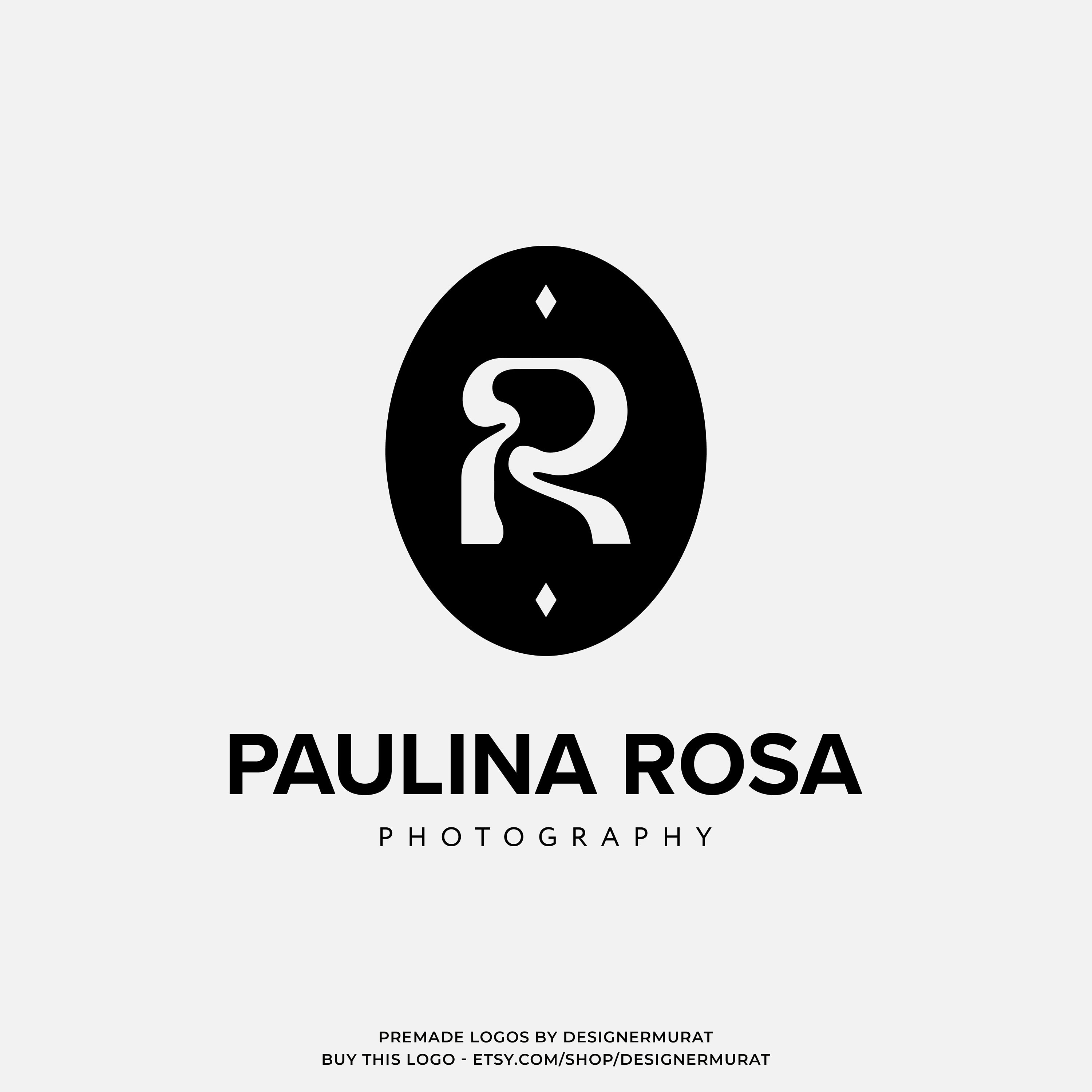 Premade Monogram Photographer Logo Design Template Custom - Etsy