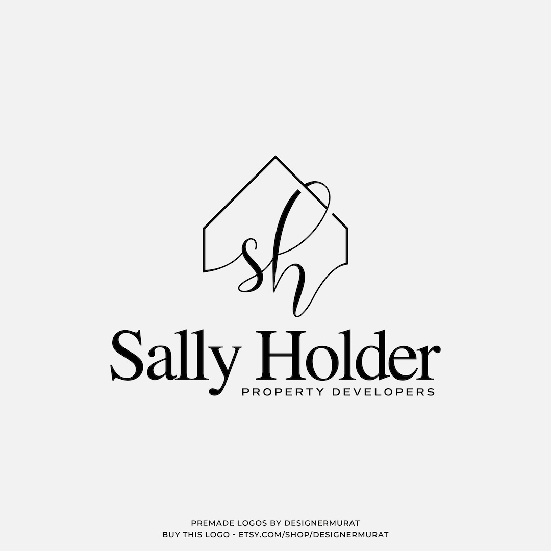 Premade Realtor Handwritten Logo Design Template, Letters Monogram Logo ...