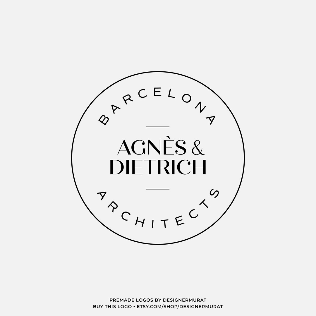 Premade Minimalist Realtor Circle Logo Design, Modern Real Estate Logo ...