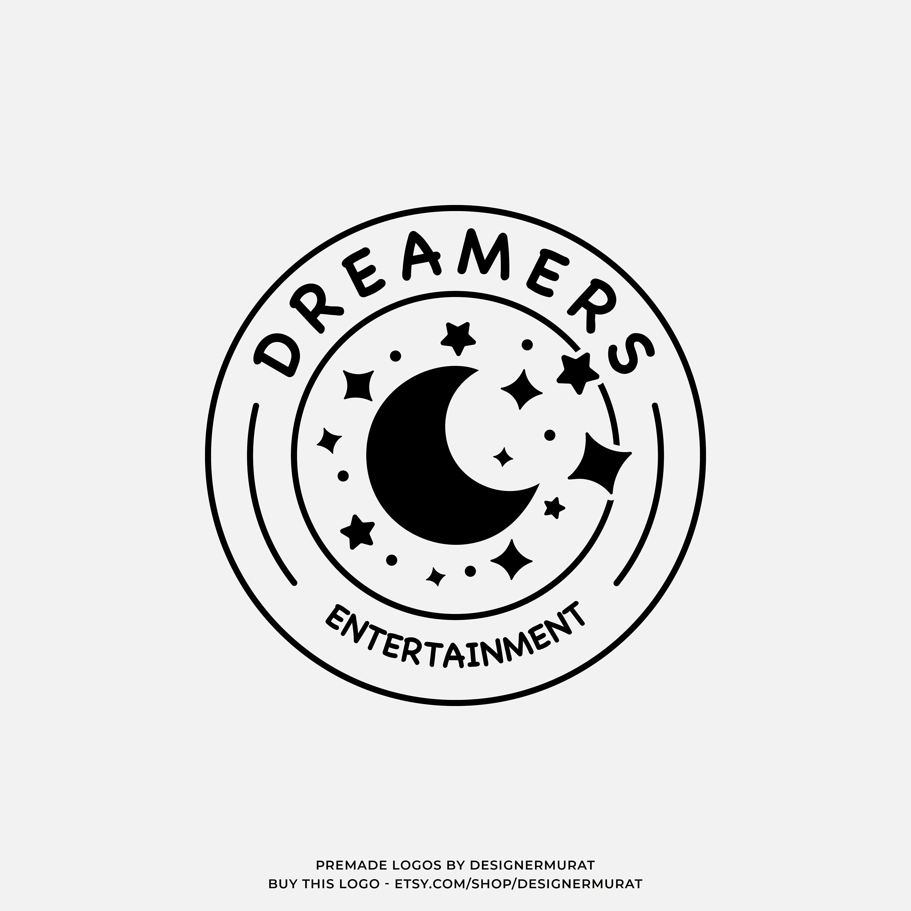 Premade Circle Watermark Logo Design, Stamp Logo Designer, Modern ...