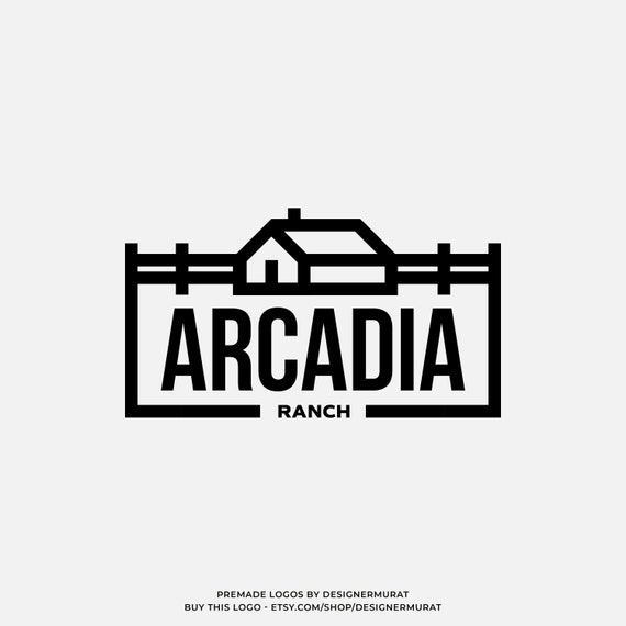 Premade Modern Ranch Logo Design Template Custom Farm Logo | Etsy