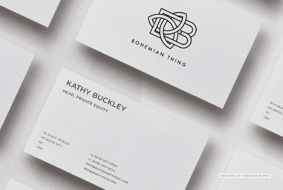 Custom Minimal Luxury Business Card Design With QR Code, Modern ...