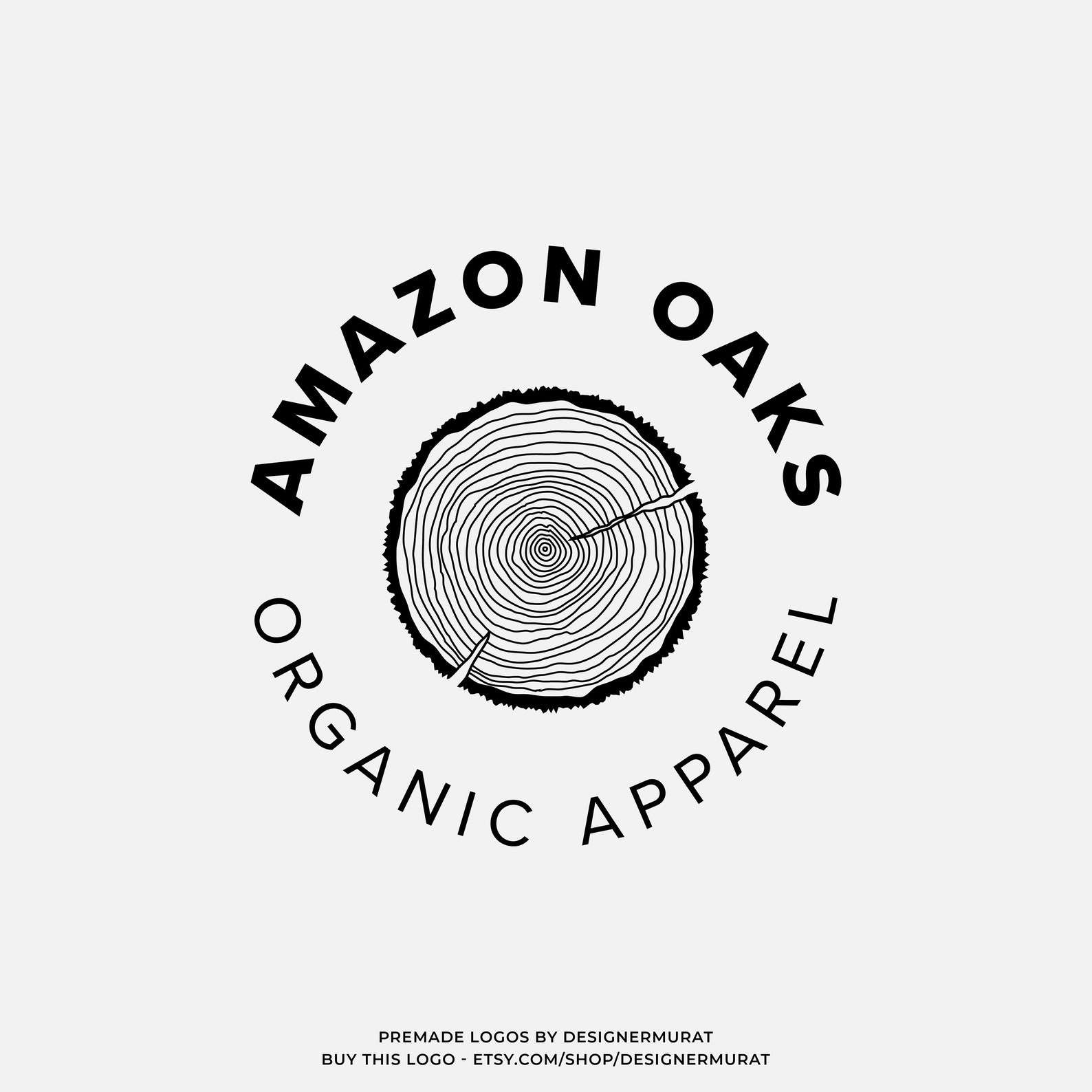 Premade Oak Tree Cookie Wordmark Logo Design Template Tree - Etsy