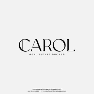 Premade Realtor Circle Logo Design, Custom Minimalist Monogram ...