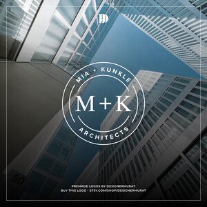 Premade Circle Monogram Logo Design, Custom Real Estate Agency Logo ...