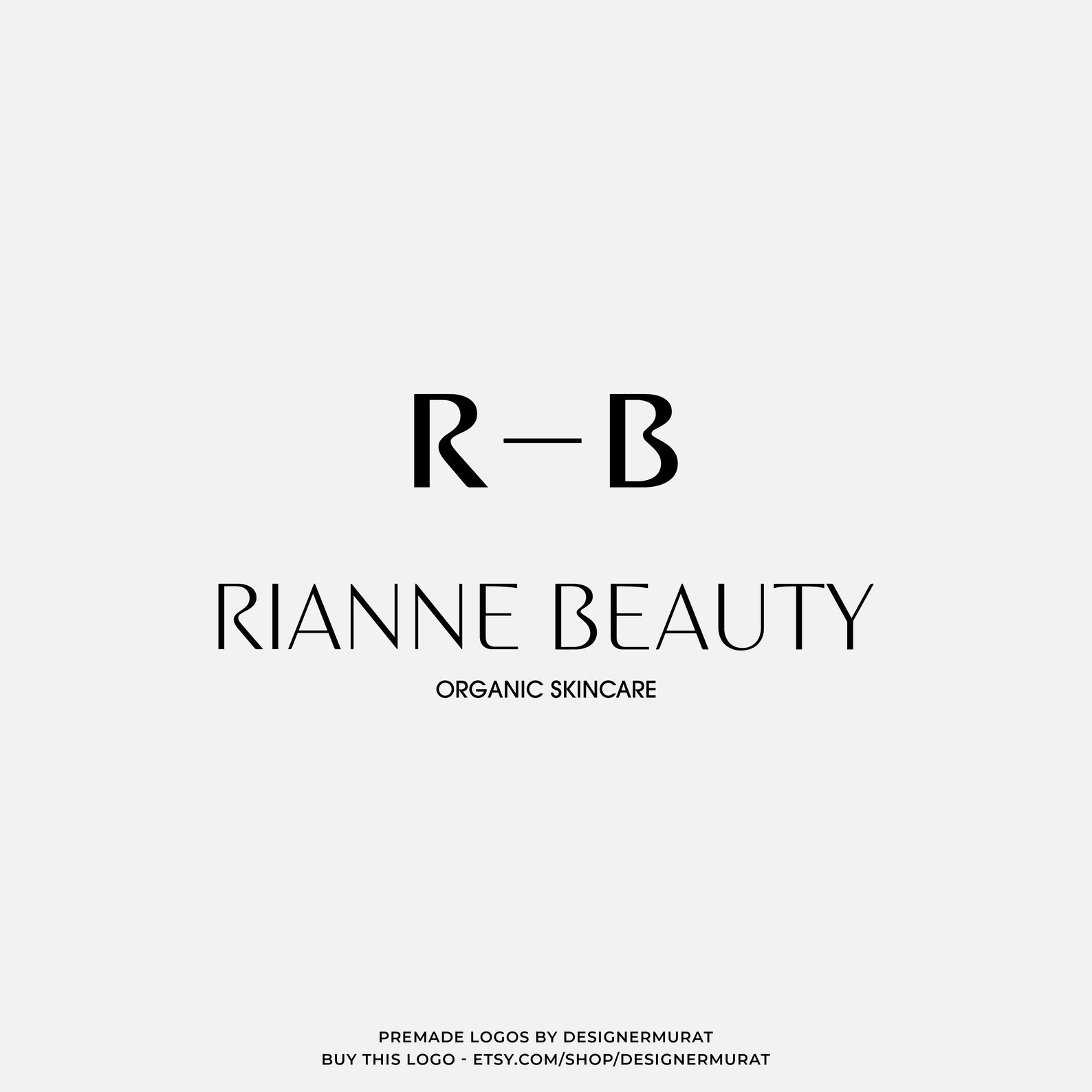 Premade Minimalist Text Beauty Salon Logo Design Custom - Etsy