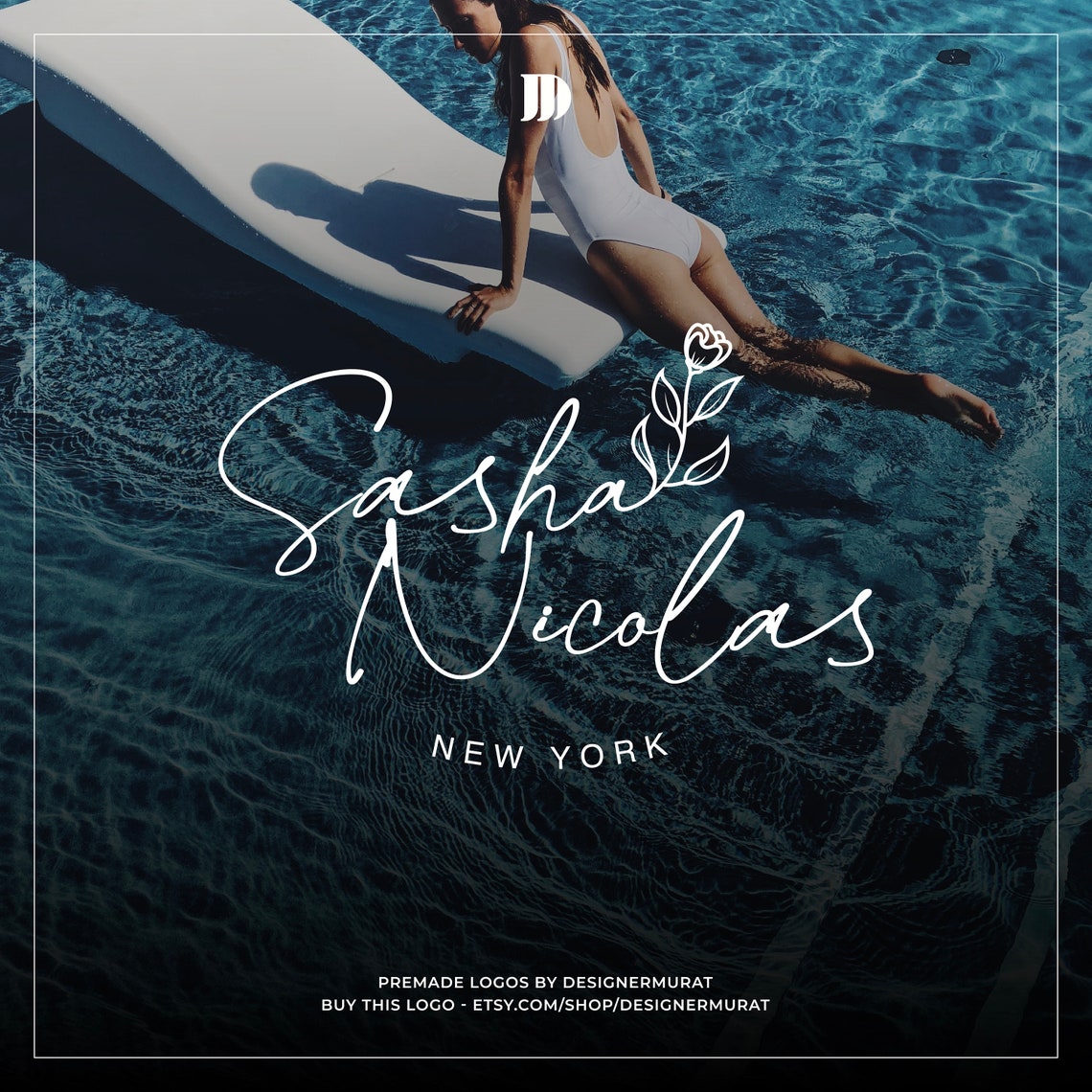 Premade Script Professional Photographer Logo Design Template | Etsy