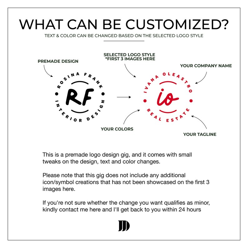 Premade Minimalist Script Wordmark Logo Design Custom Modern - Etsy