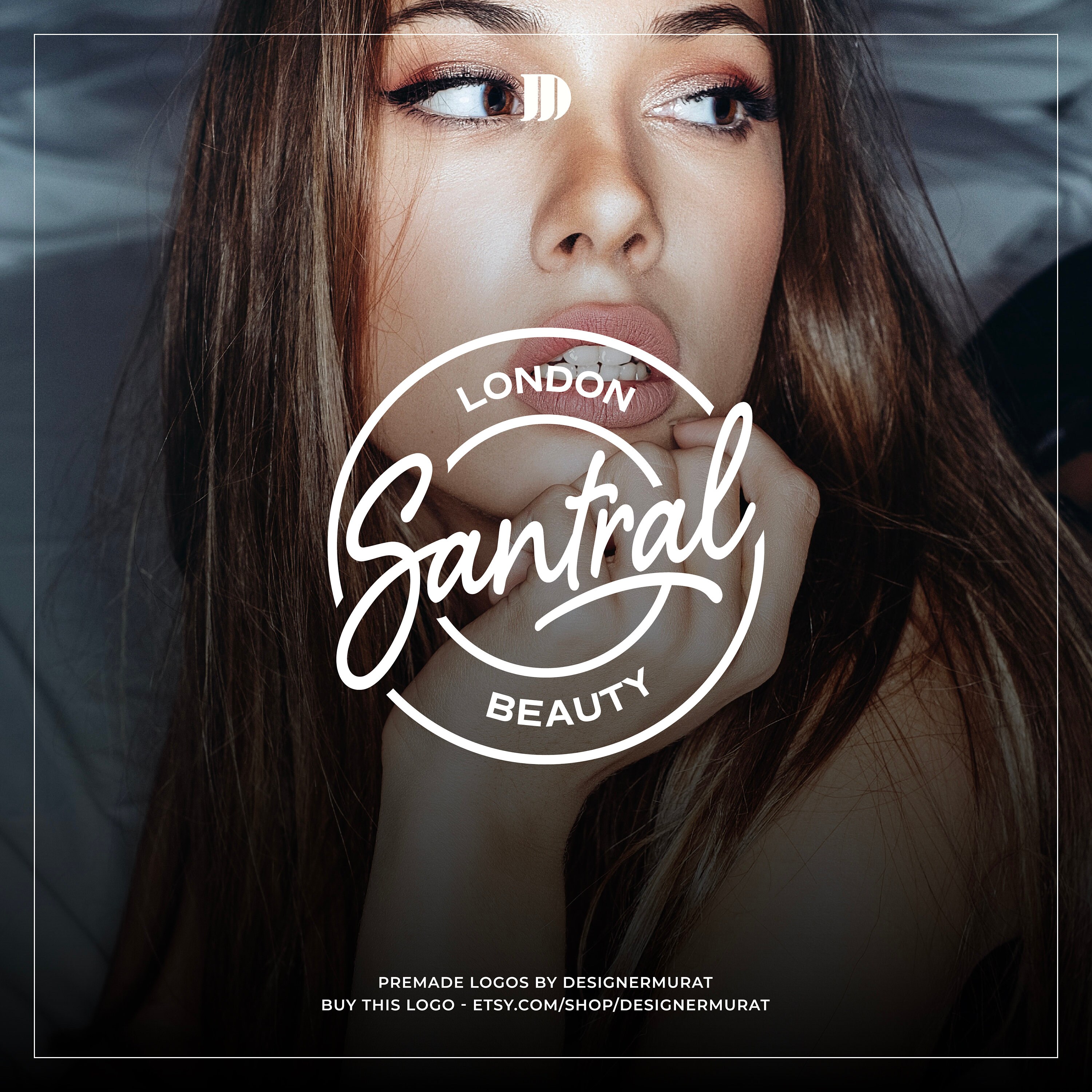 Premade Modern Script Circle Logo Design Feminine Wellness - Etsy